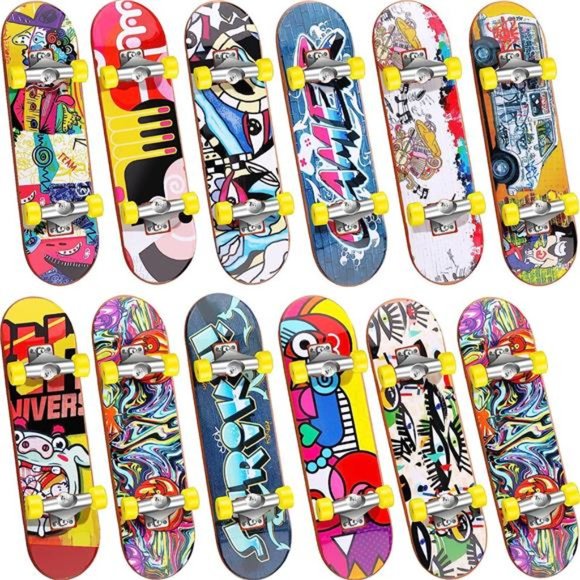 Toys | 12 Pack Collectible Fingerboards Finger Skateboards Toy Mini ...